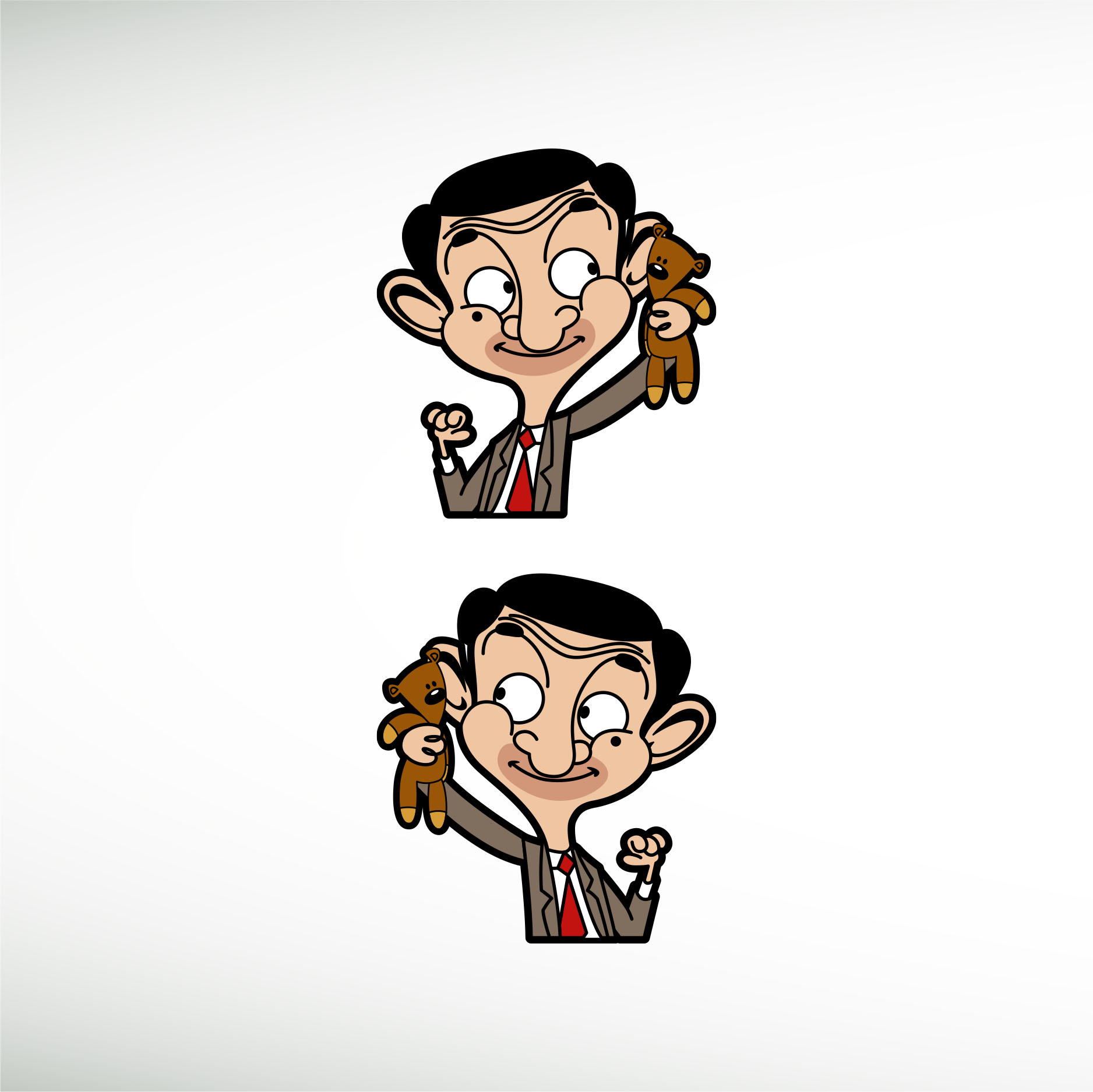 Vector: Mr Bean Character 1 Cartoon Vector Free Download