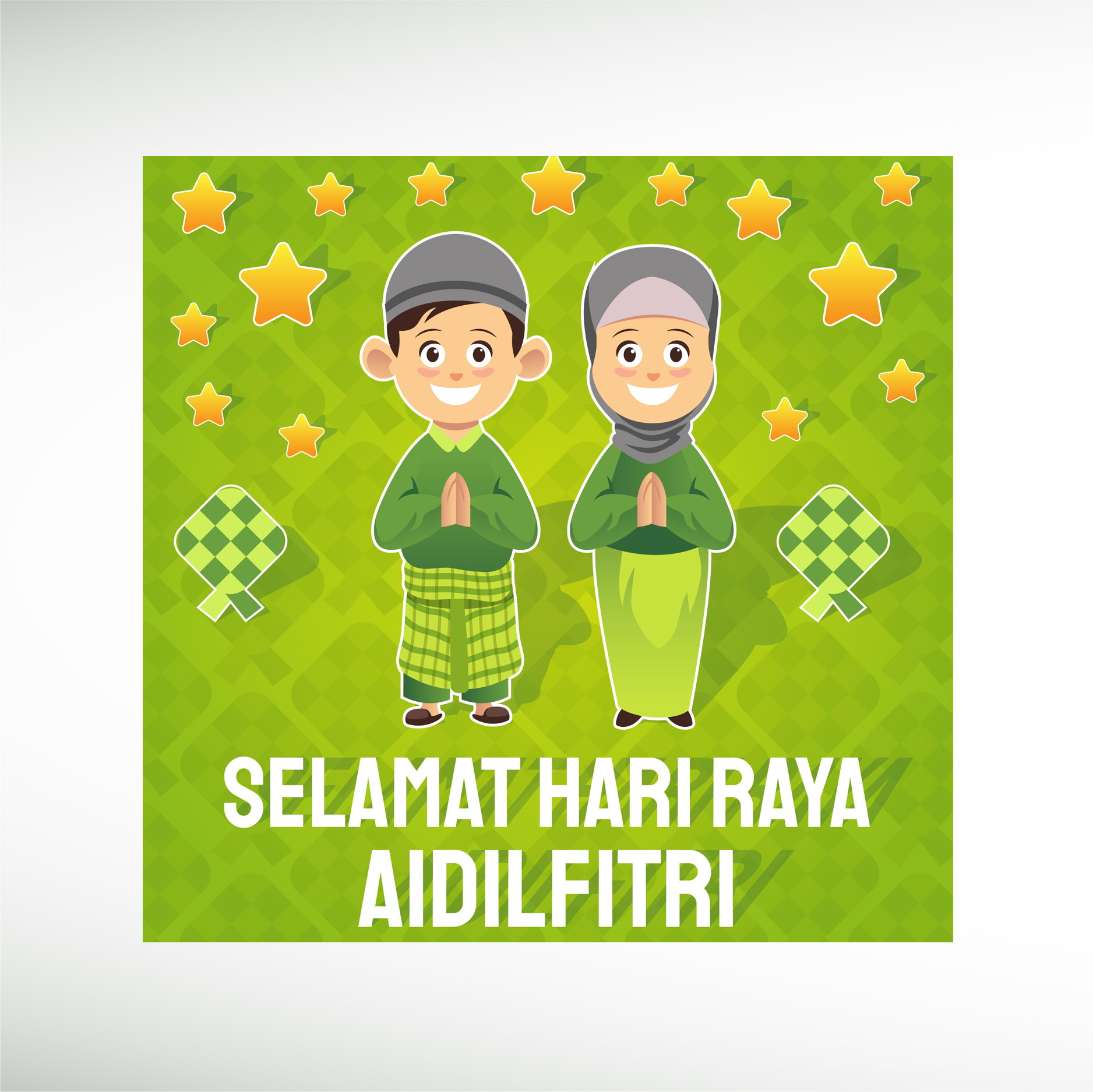 Vector: Selamat Hari Raya Aidil Fitri Vector Free Download